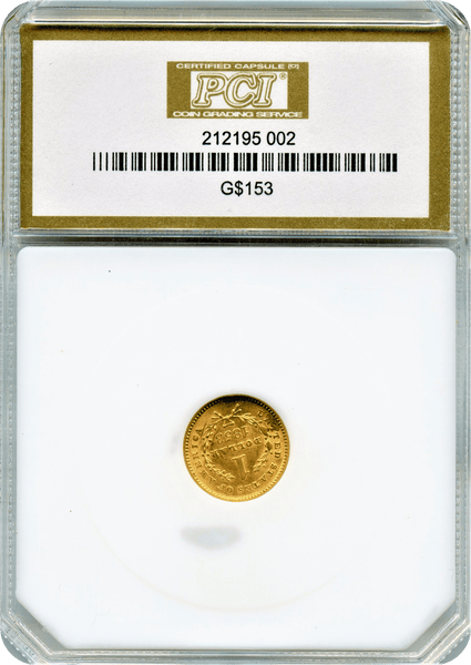 1853 Type 1 Gold $1.00 PCI MS64 – First Class Coins