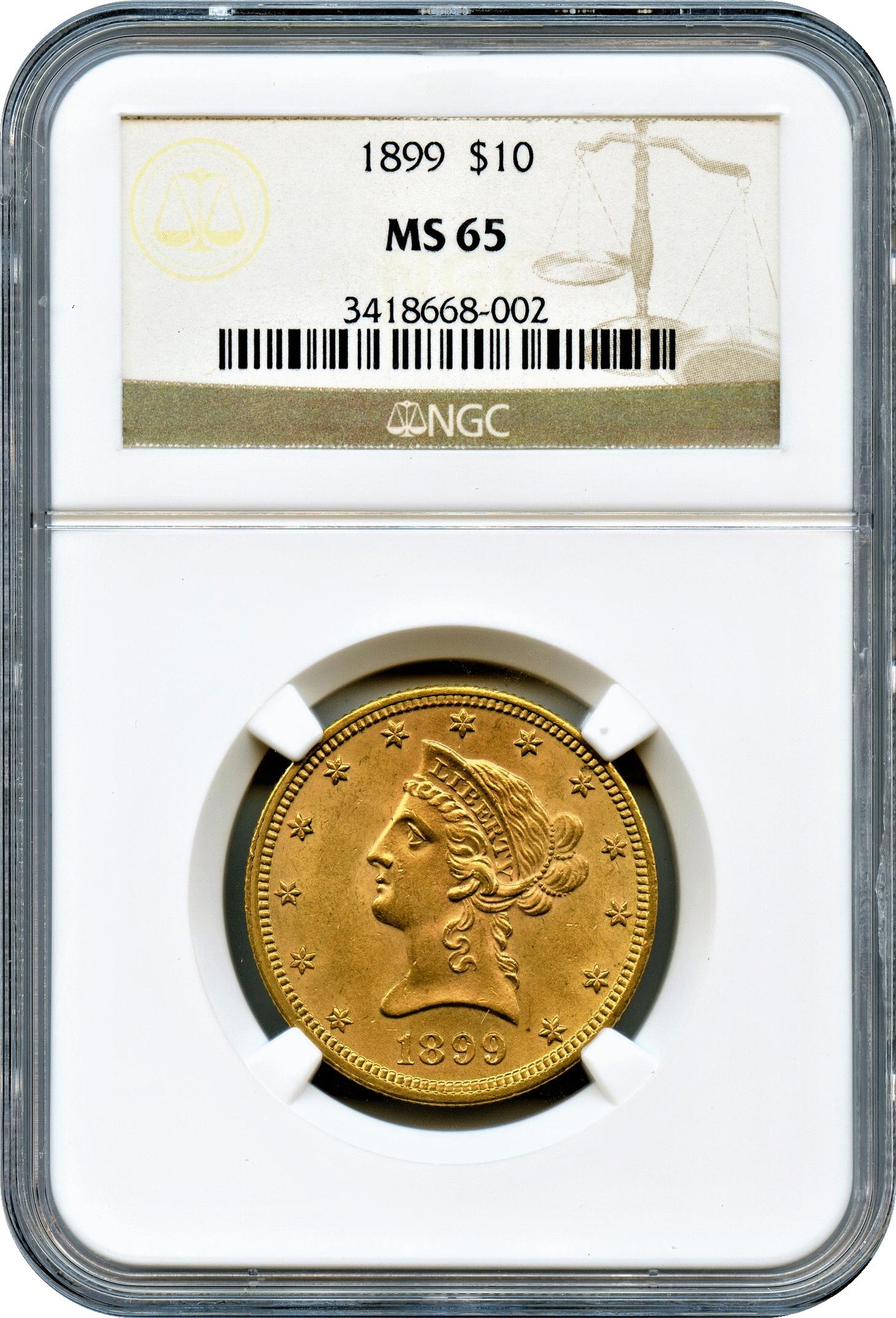 1899 $10 Gold Liberty NGC MS65 – First Class Coins