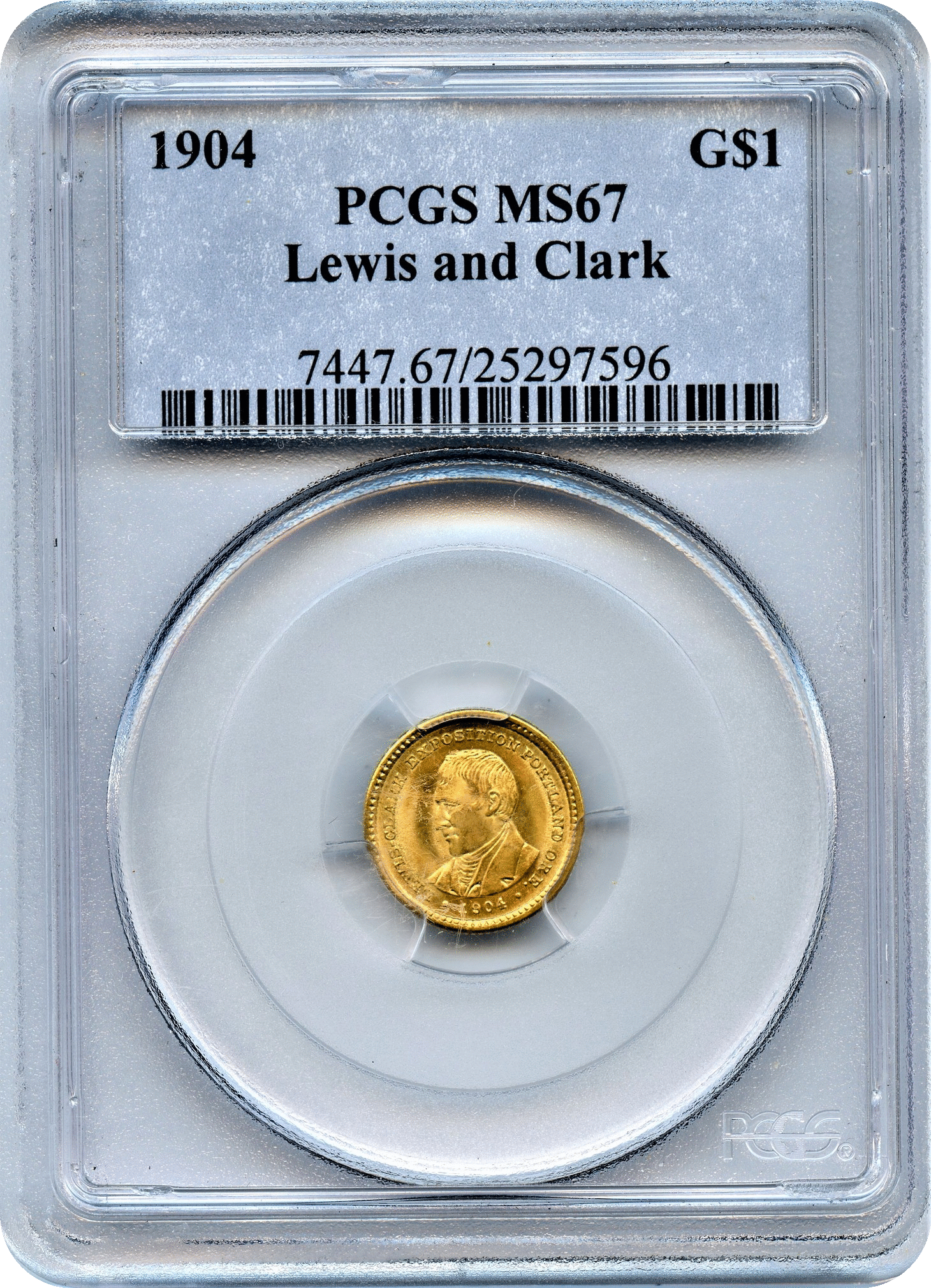 1904 Lewis and Clark Exposition Gold $1 PCGS MS67 – First Class Coins