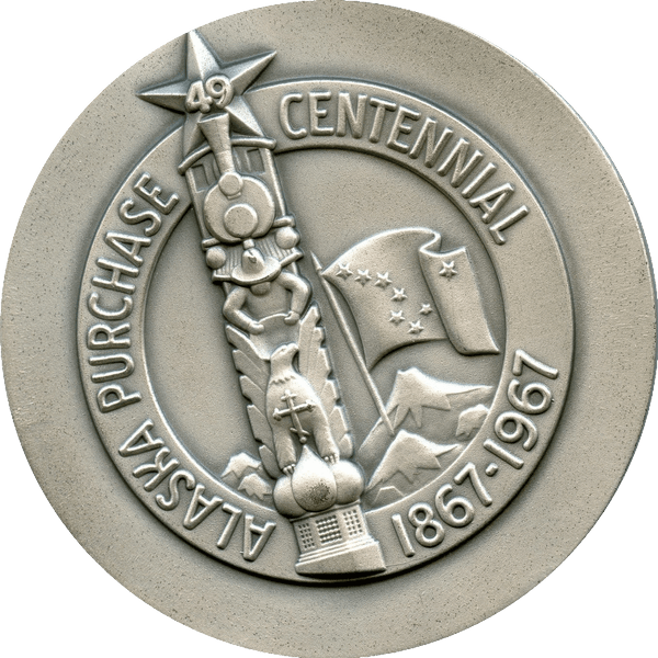 1867-1967 Alaska Purchase Centennial Silver Commemorative – First Class ...
