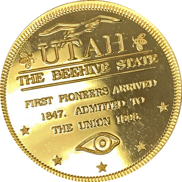 Utah - The Beehive State Gold Commemorative. $20 Size. Extremely Rare ...